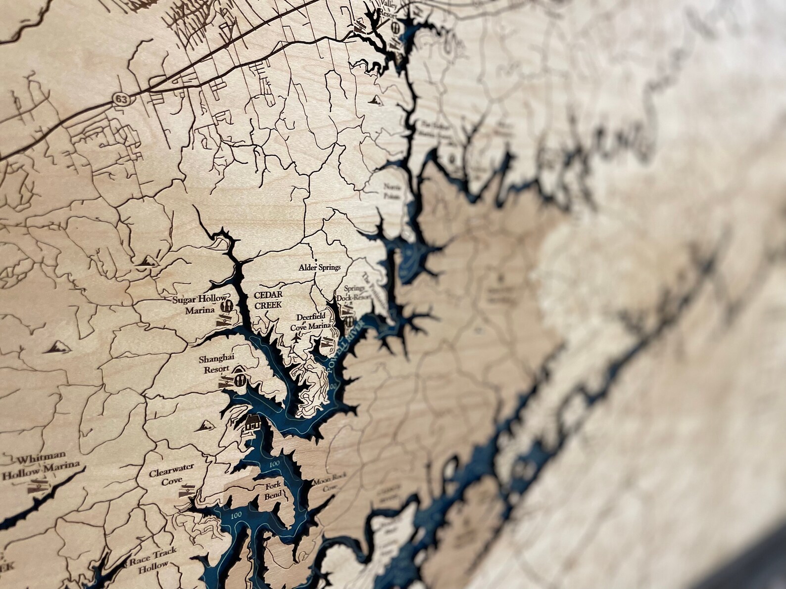 Norris Lake Map Norris Lake Norris Lake Gift Cumberland - Etsy