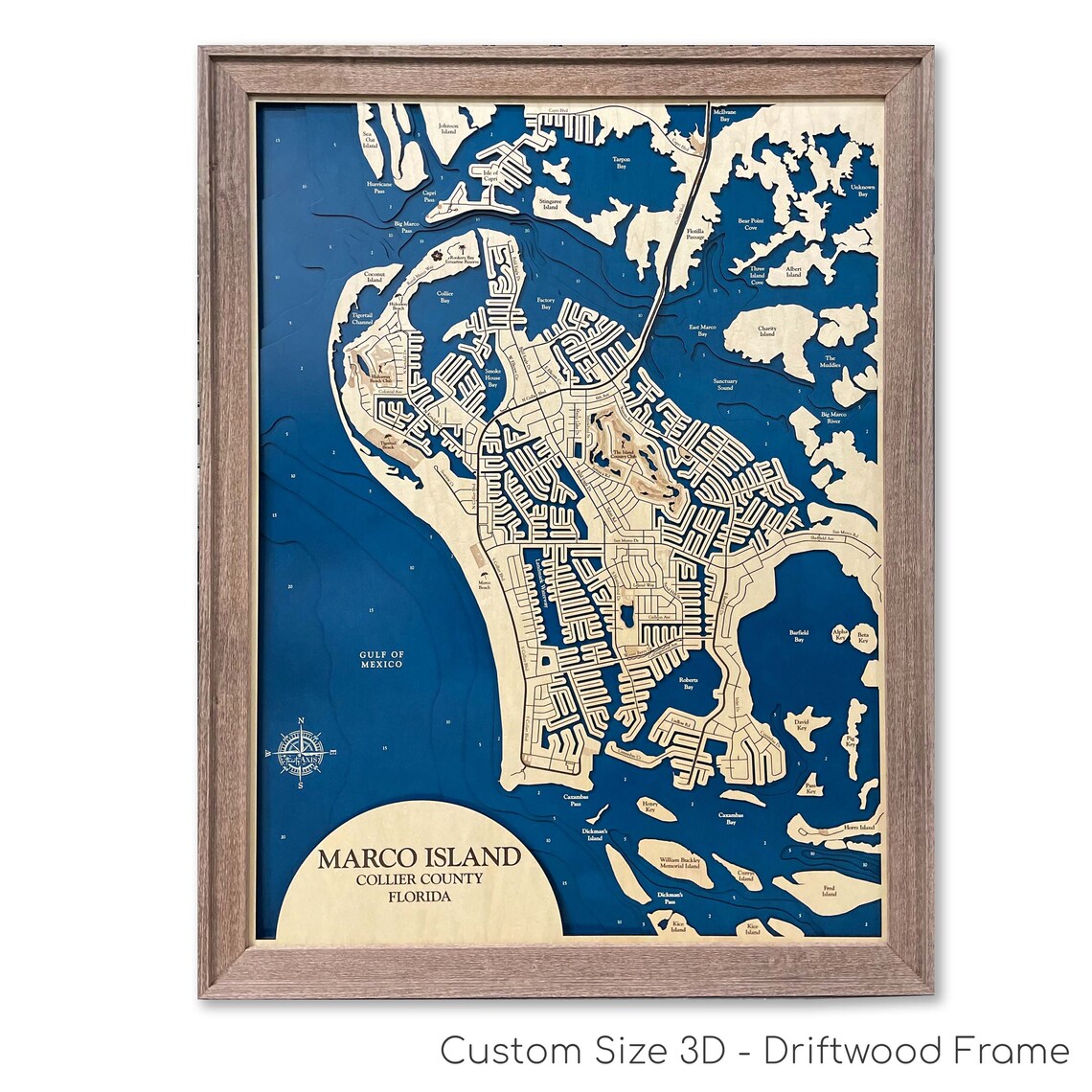 Marco Island Map Marco Map Naples Map Map Marco Island | Etsy Canada