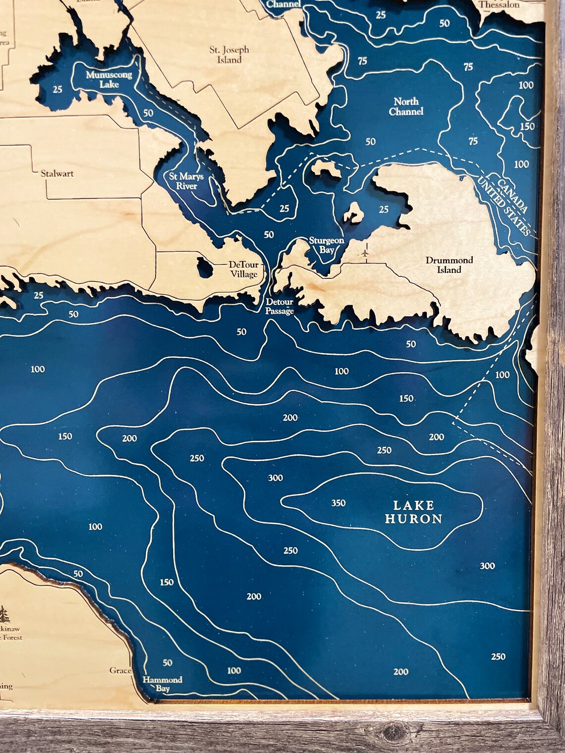 Sault Ste Marie Map Mackinaw Island Map Mackinac Map - Etsy