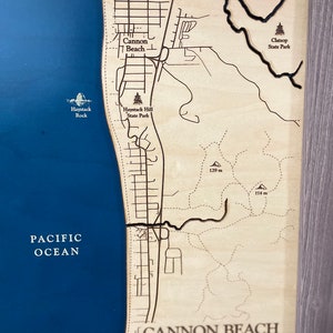 Cannon Beach Map, Oregon Map, Oregon Coast Map, Pacific Northwest Map ...