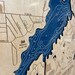 Lake Delton Map, Wisconsin Dells Map, 3D Wall Art, Delton Lake Map ...