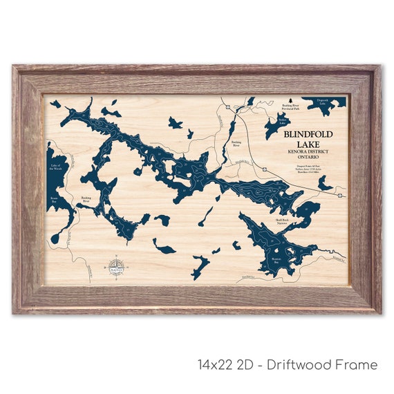 Blindfold Lake Map Lake Map Custom Lake Map Custom Lake - Etsy