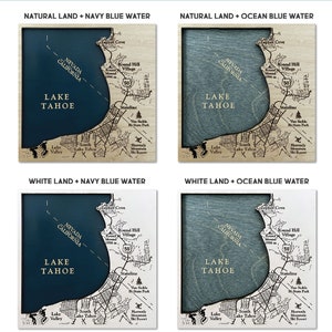 Gun Lake Map - Custom Wood Map - Art - 3D Wall Art - Contour Map - Lake ...