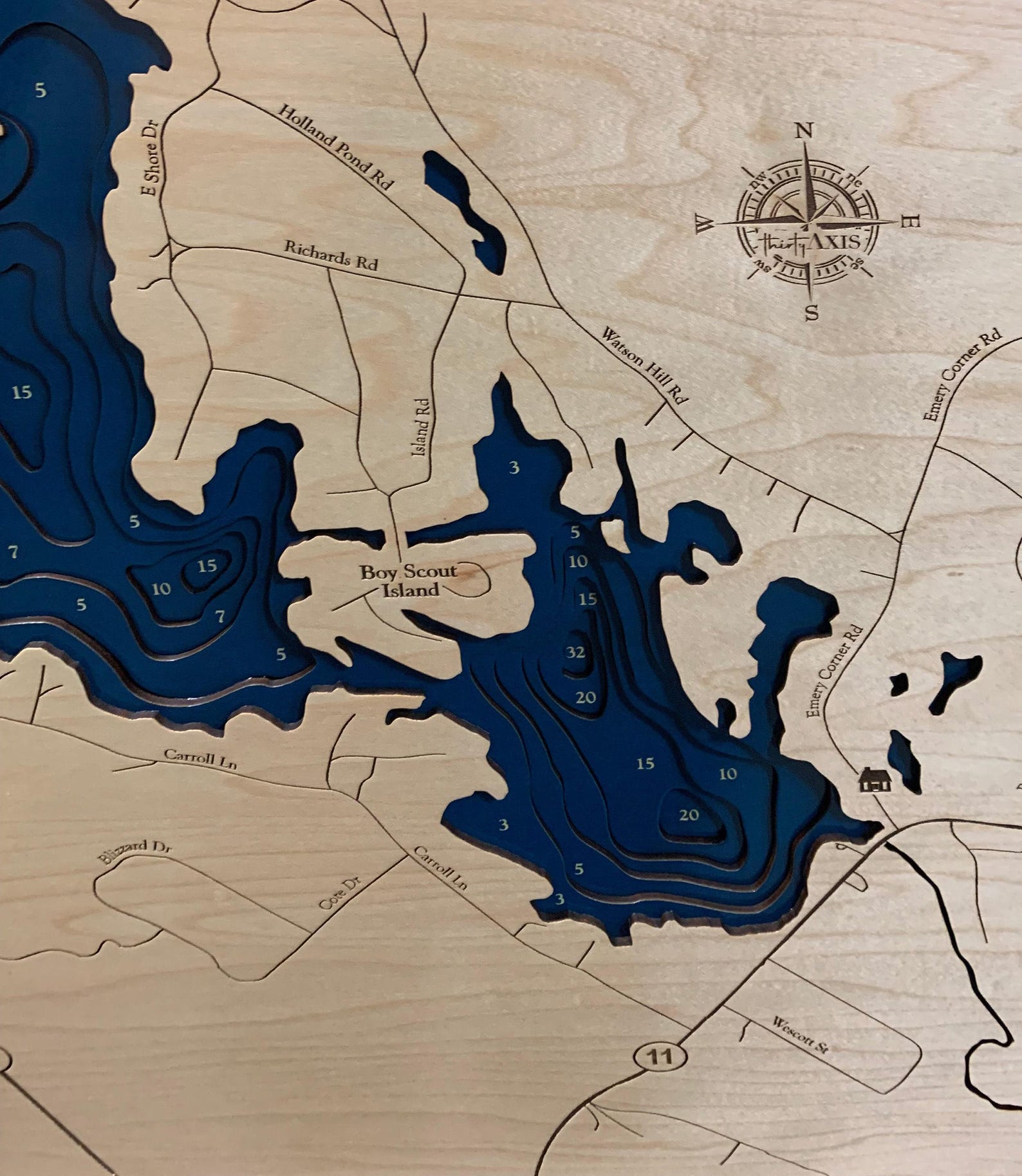 Sokokis Lake Map, Sokokis Lake, Wood Lake Map, Wood Lake Sign, Lake Art ...