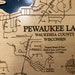 Pewaukee Lake Map, Custom Wood Map, 3D Wall Art, Contour Map, Lakehouse ...