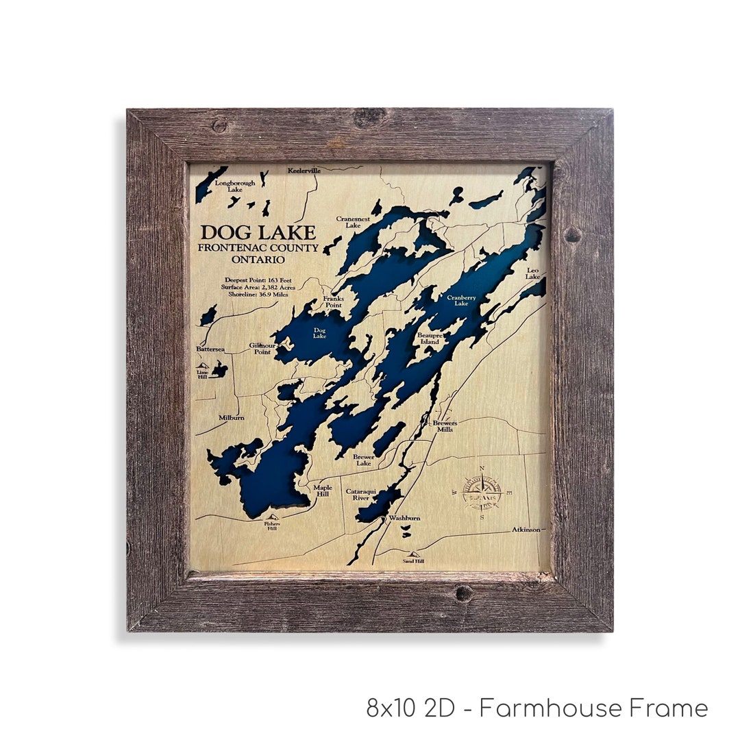 Dog Lake Map, Dog Lake, Cranberry Lake, Wood Lake Map, Wood Lake Sign ...
