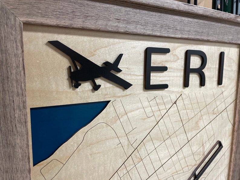 Private Airport Map 3D Airport Map ERI Map Custom Airport - Etsy