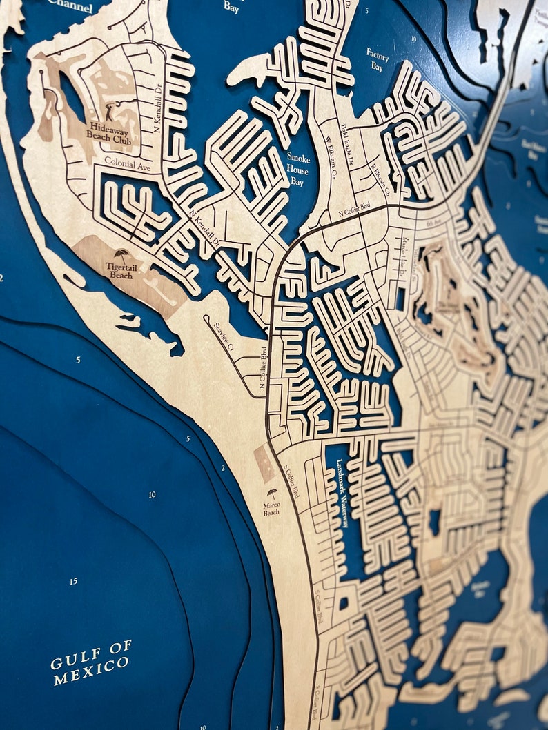 Marco Island Map Marco Map Naples Map Map Marco Island - Etsy