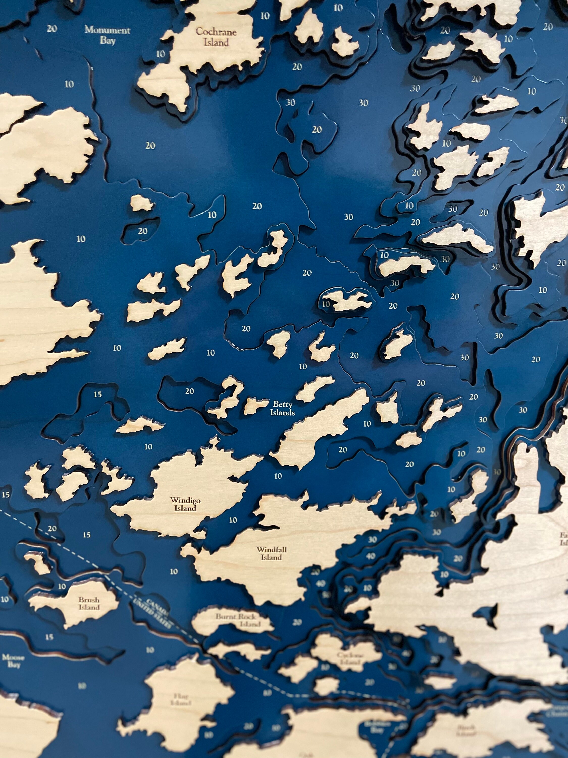 Angle Inlet Map Custom Wood Map Wood Lake Map Lake of the - Etsy