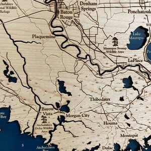 Acadiana Map, Cajun Country Map, New Orleans Map, Lake Pontchartrain ...