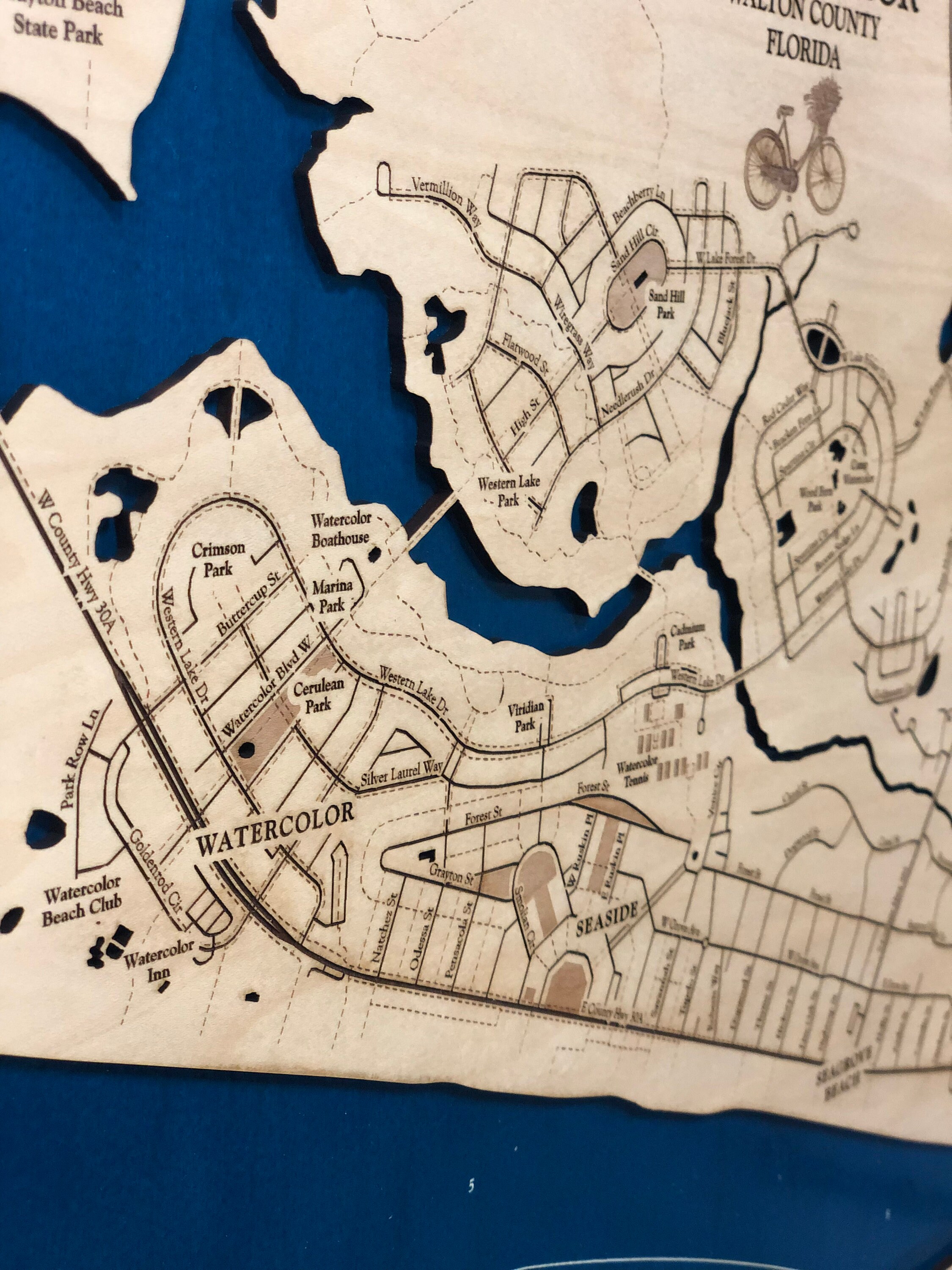 Watercolor Florida Map Custom Wood Map Florida Art - Etsy