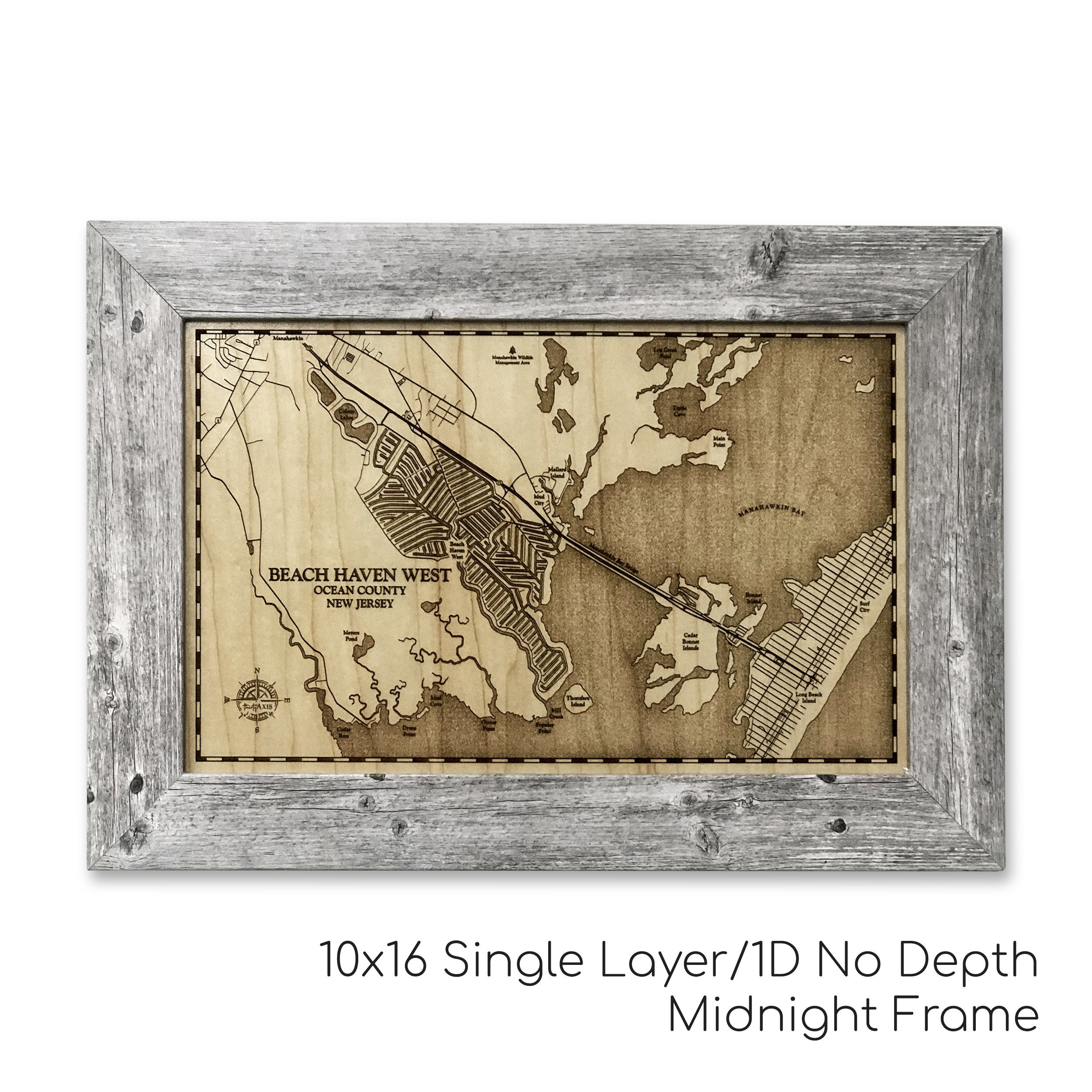 Beach Haven West Beach Haven West Map New Jersey Map New - Etsy