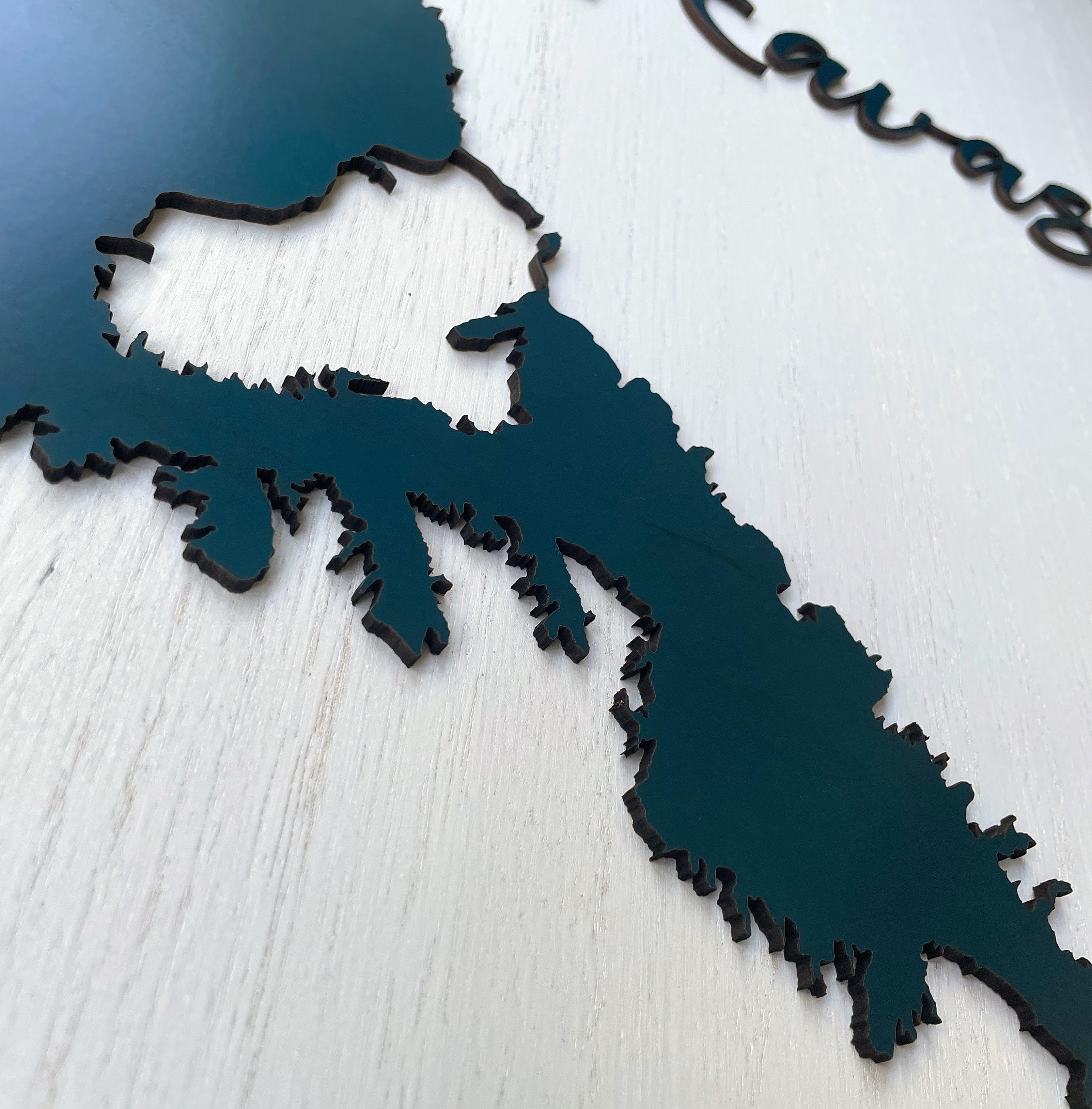 Custom Lake Map Sign 24x29 Wood Lake Sign Farmhouse Sign - Etsy