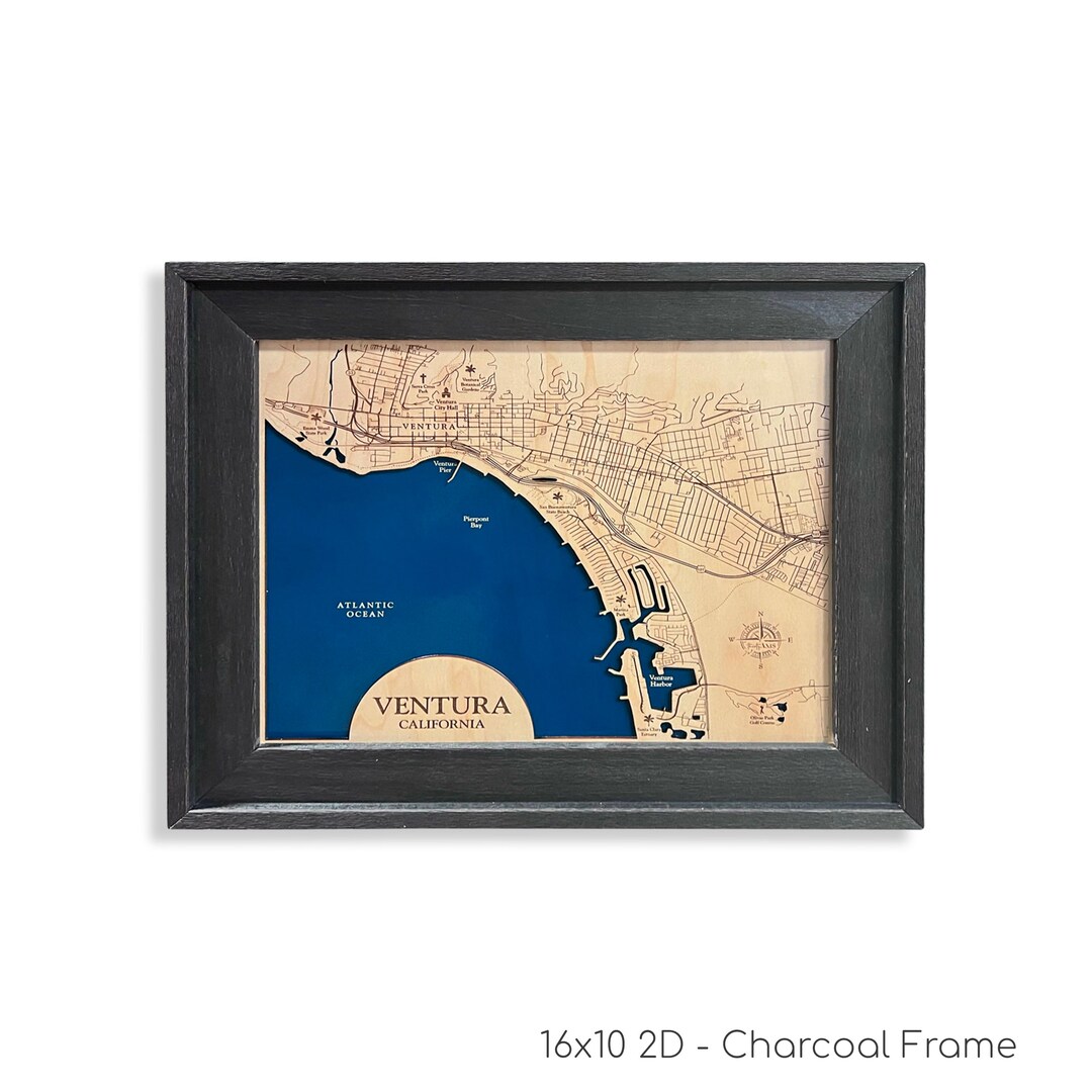 Ventura Map, California Map, Seaside Map, Beach Decor, Travel Gift ...