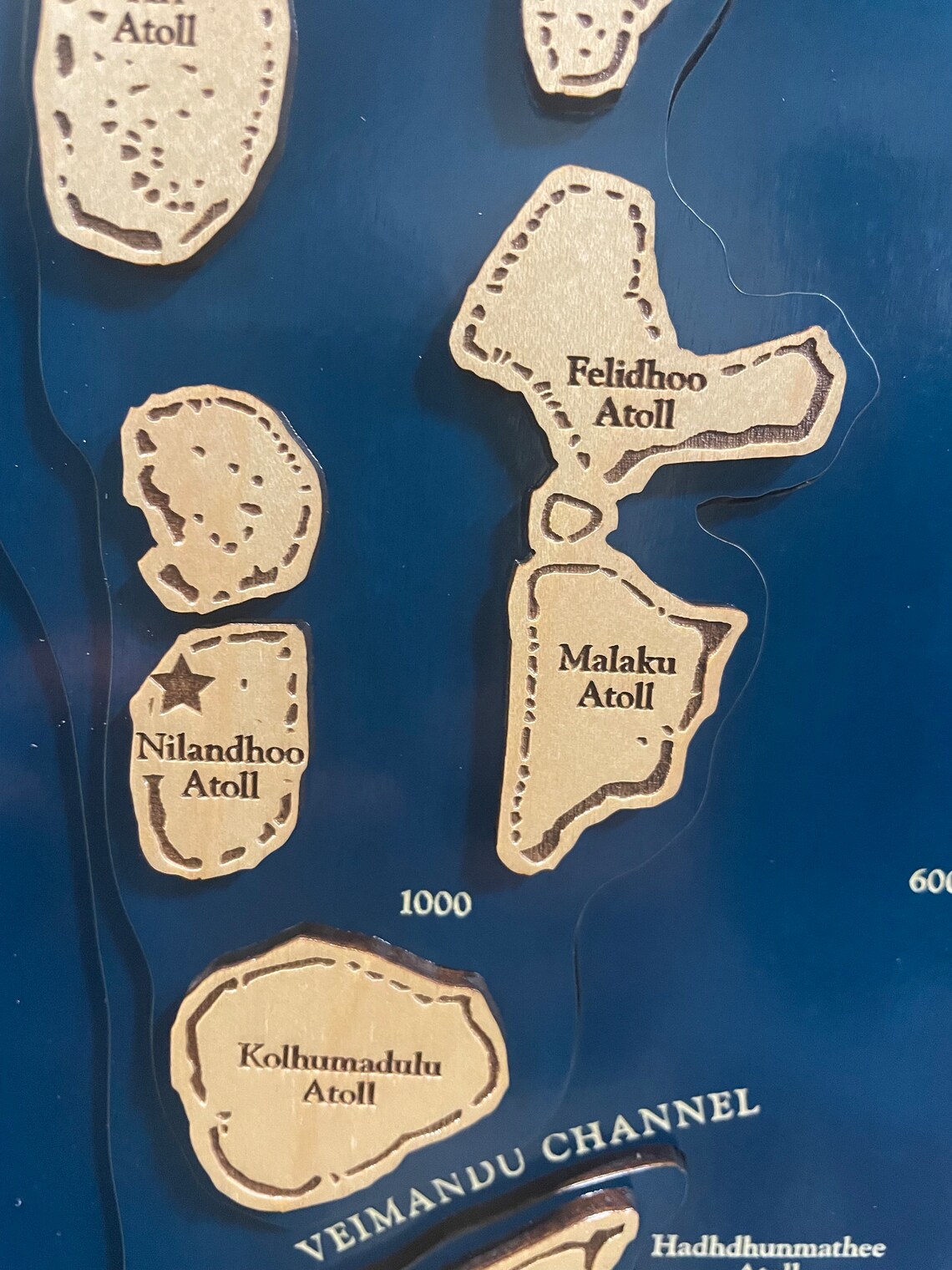 Maldives Maldives Map Custom Island Map Asia Map Wood Map - Etsy