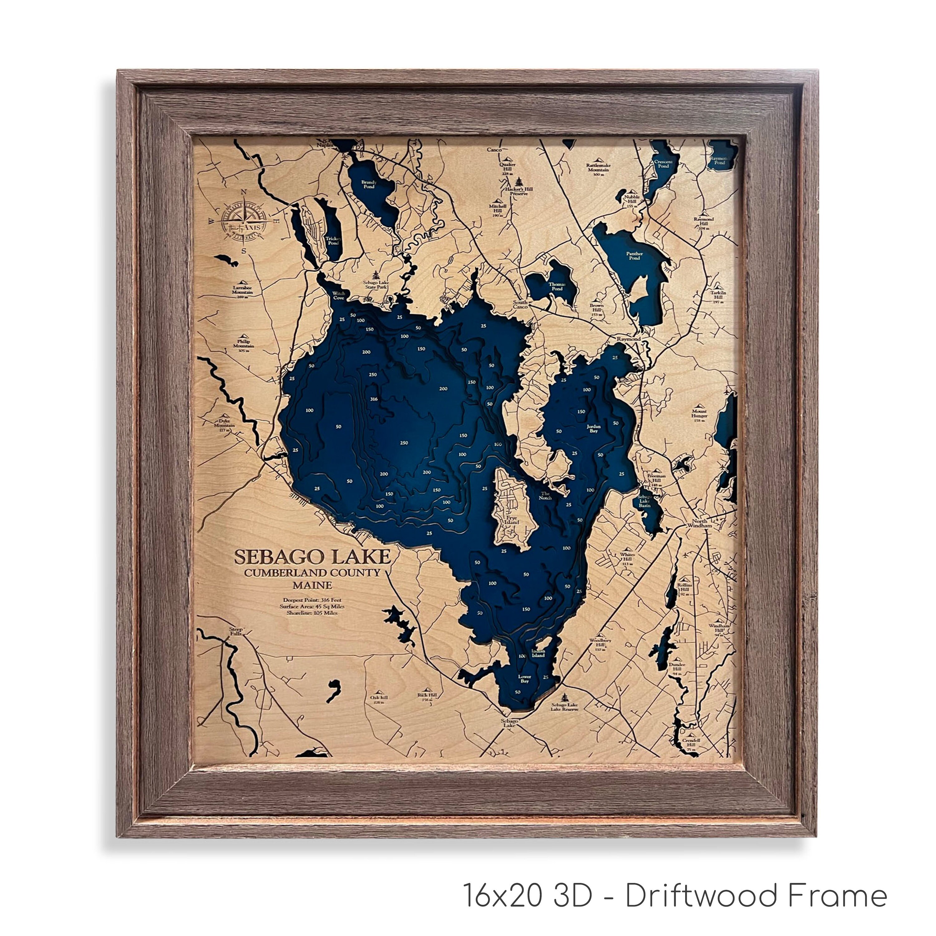 Little Sebago Lake Depth Map Best Sale | emergencydentistry.com