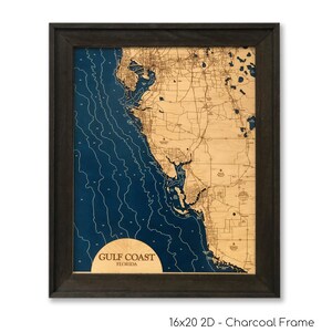 Southwest Florida Map, Tampa Bay, Custom Wood Map, Naples, Marco Island ...