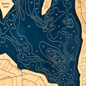 White Bear Lake Map, White Bear Lake, Custom Wood Map, 3D Wall Art ...