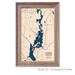Quaddick Reservoir Map, Custom Lake Map, Wood Lake Map, 3D Wall Art ...