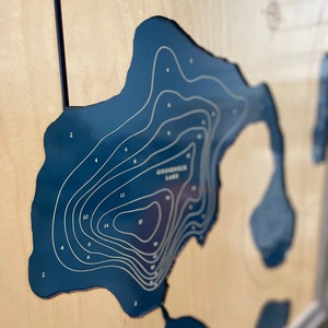 Gooseneck Lake Map, Gooseneck Lake, Wood Lake Map, Wood Lake Sign, Lake ...