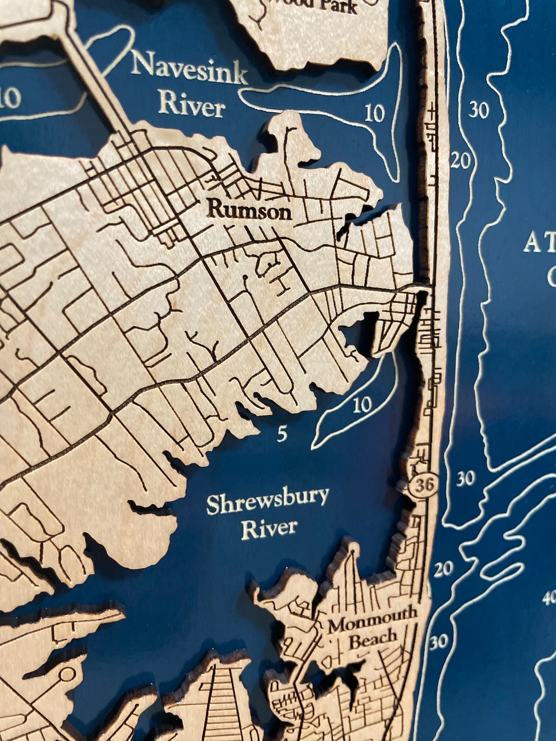 North New Jersey Map New Jersey Map Sandy Hook Map Fort - Etsy