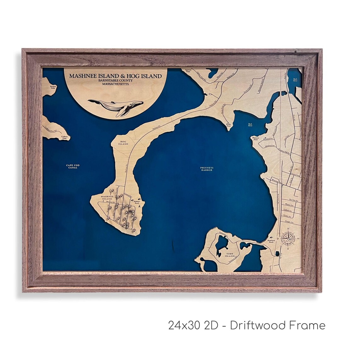 Mashnee Island Map, Hog Island Map, East Coast Map, Barnstable Map ...