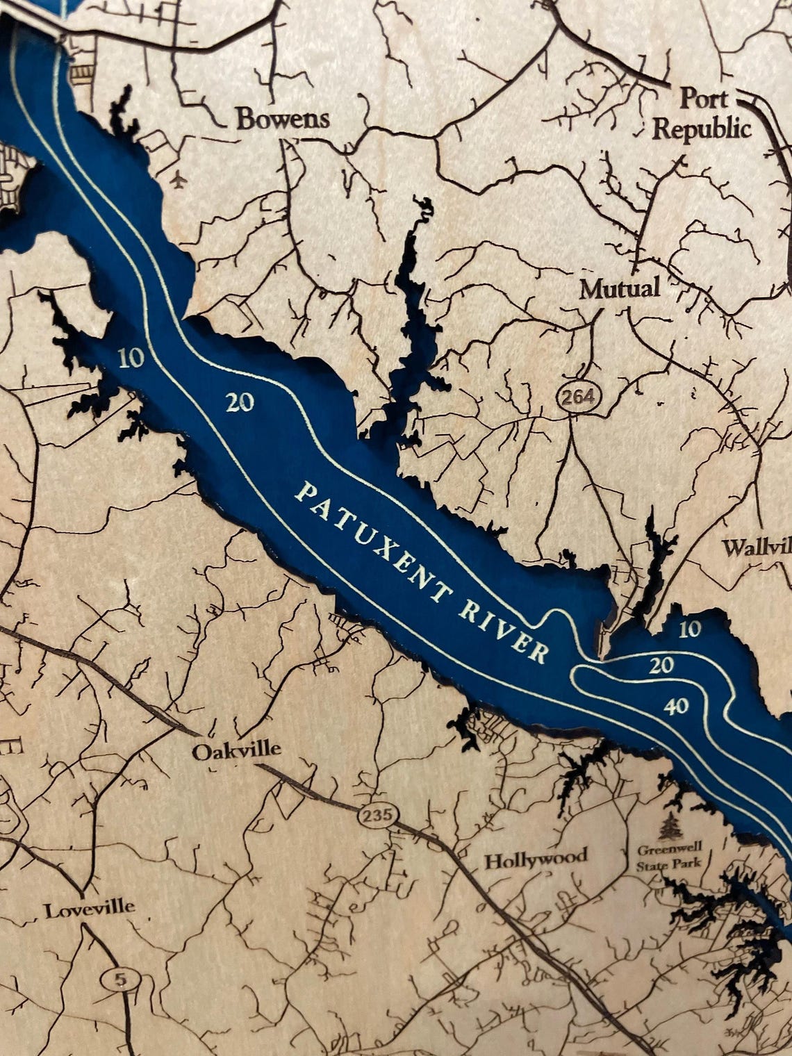 Patuxent River Map, Maryland Map, Maryland Coast Map, New England Map ...