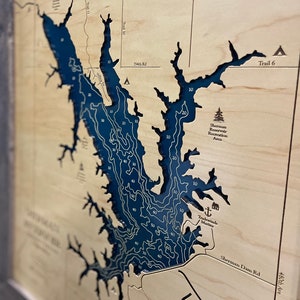 Sherman Reservoir Map, Sherman Reservoir, Wood Lake Map, Wood Lake Sign ...