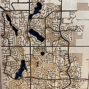 St. Croix River Map, Custom Wood Map, 3D Wall Art, Contour Map Lake ...