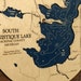 South Manistique Lake Map, Manistique Lake, Custom Wood Map, 3D Wall ...