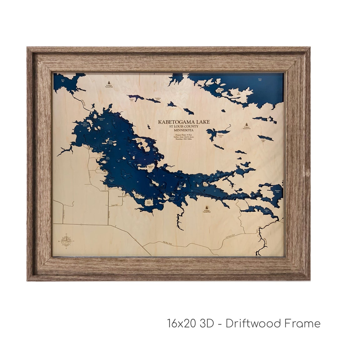 Kabetogama Lake Map, Kabetogama Lake, Wood Lake Map, Wood Lake Sign ...