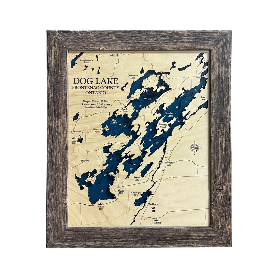 Dog Lake Map, Dog Lake, Cranberry Lake, Wood Lake Map, Wood Lake Sign ...