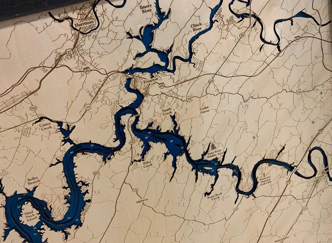 Watts Bar Lake Map, Watts Bar Lake, Wood Lake Map, Wood Lake Sign, Lake ...