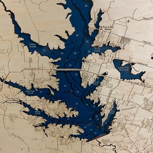 Lake Conroe Map, Lake Conroe Wood Map, Wood Lake Map, Wood Lake Sign ...