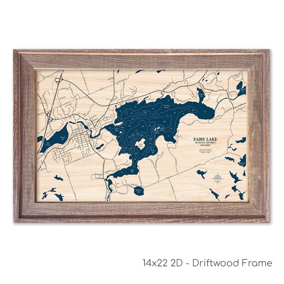 Fairy Lake Map Wood Lake Map Custom Lake Map Custom Lake - Etsy