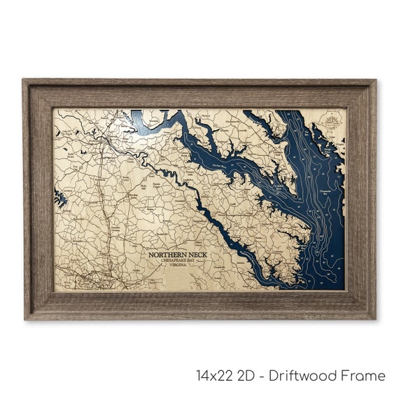 Northern Neck Northern Neck Map Virginia Map Virginia - Etsy