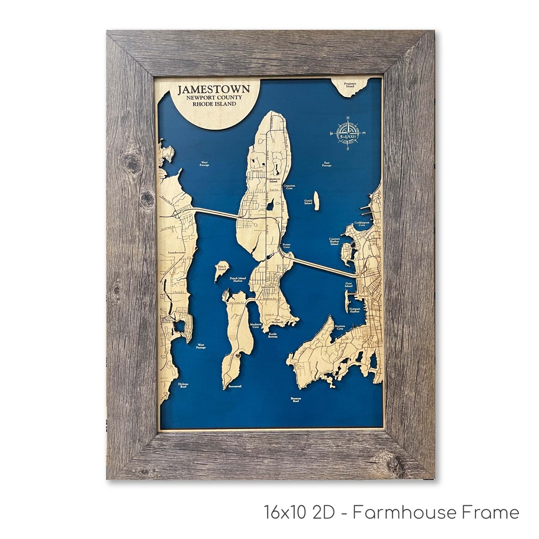 Jamestown Map, Rhode Island Map, Conanicut Island Map, New England Map ...