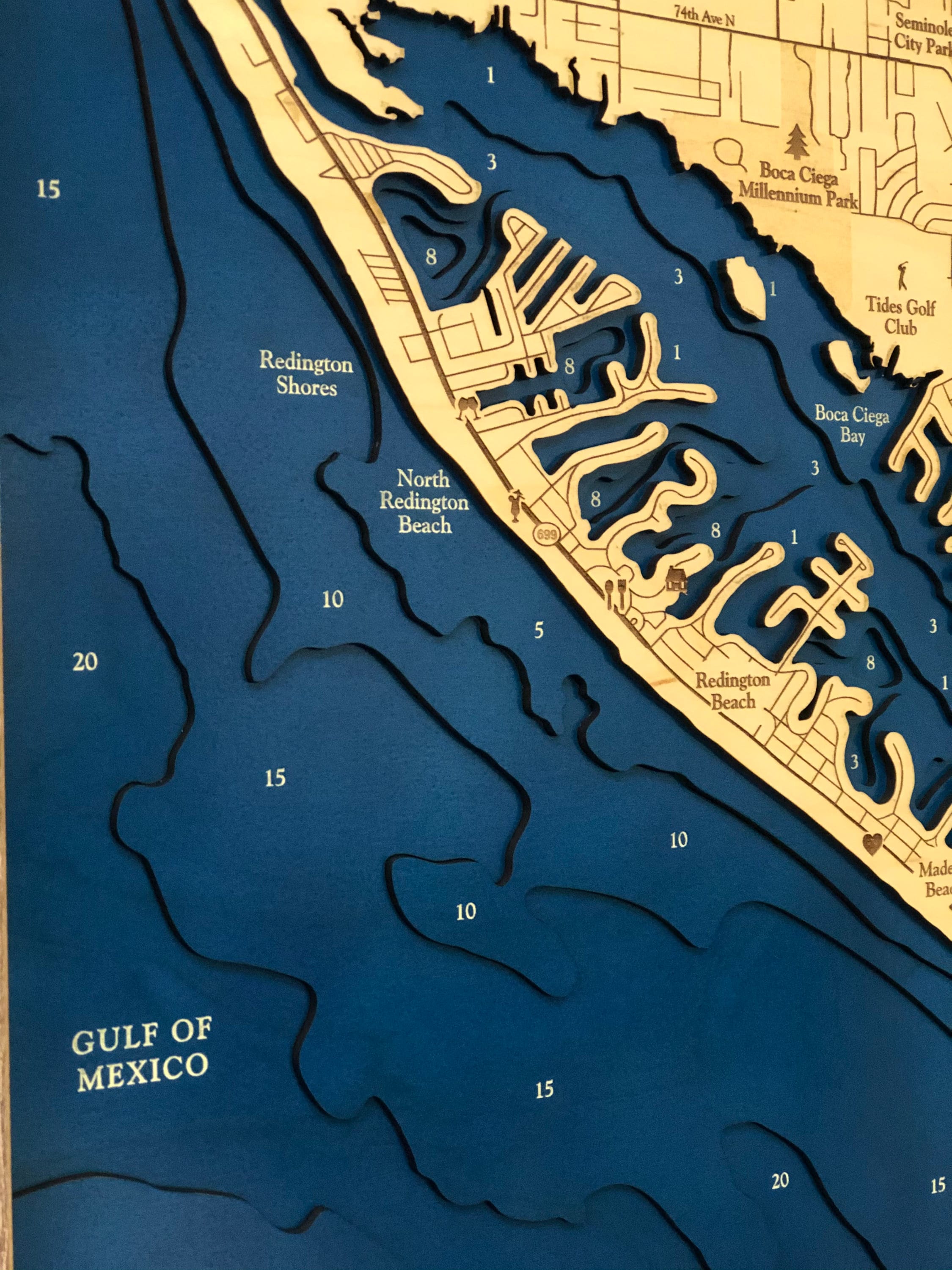 Redington Beach Map Florida Map Florida Sign Wedding Gift | Etsy