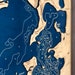Gun Lake Map Custom Wood Map Art 3D Wall Art Contour Map Lake House ...