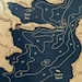South Manistique Lake Map, Manistique Lake, Custom Wood Map, 3D Wall ...