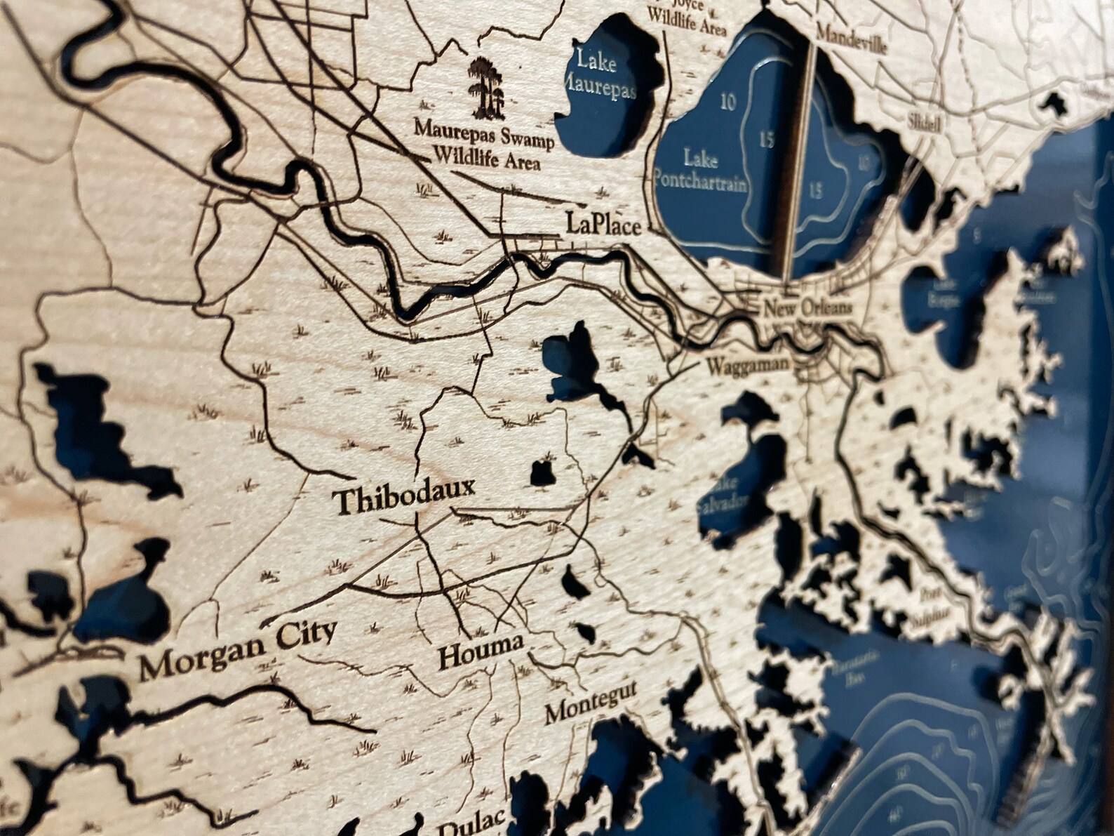 Acadiana Map Cajun Country Map New Orleans Map Lake - Etsy