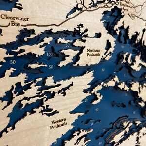 Sioux Narrows Map, Lake of the Woods Map, LOTW, Wood Lake Map, Lake Art ...