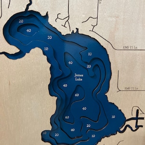 Tippecanoe Lake Map, Lake Tippy Lake, Custom Lake Map, Custom Lake Sign ...