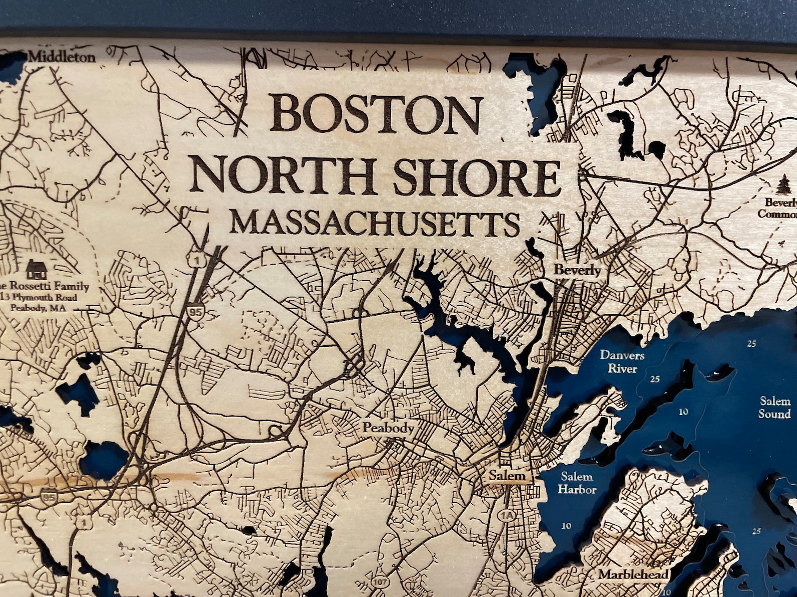 Boston North Shore Map, Boston Map, Boston Harbor Map, North Shore ...