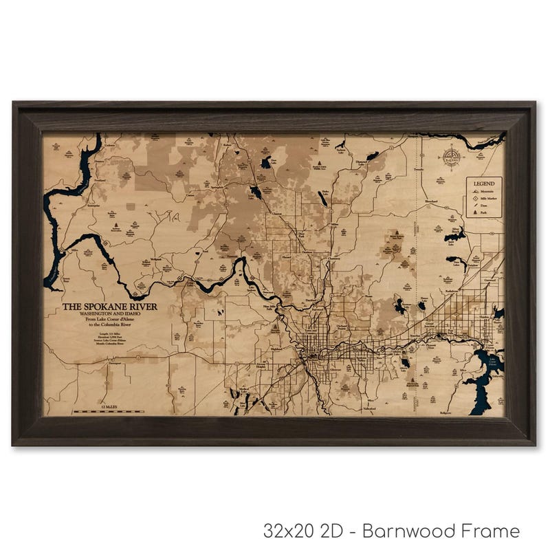 Custom 3d Map Washington - Etsy
