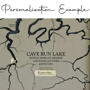 Lake Eufaula, Custom Wood Map, Eufaula Map, Lake Map, 3D Wall Art ...