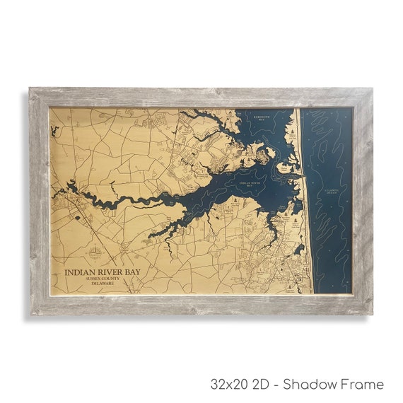 Indian River Bay Map Indian River Inlet Tides & Fishing Times