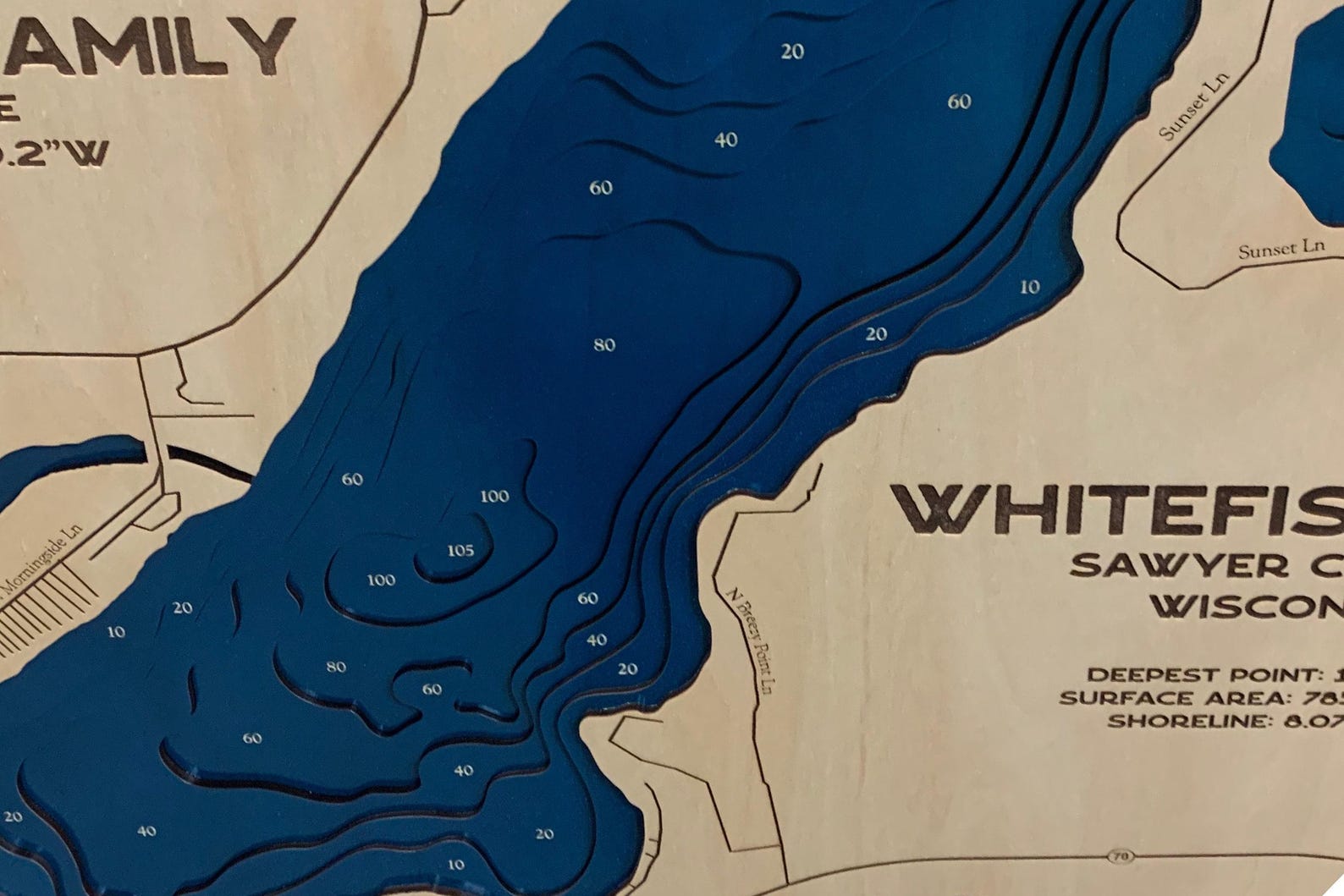 Whitefish Lake Map, Whitefish Lake, Wood Lake Map, Wood Lake Sign, Lake ...