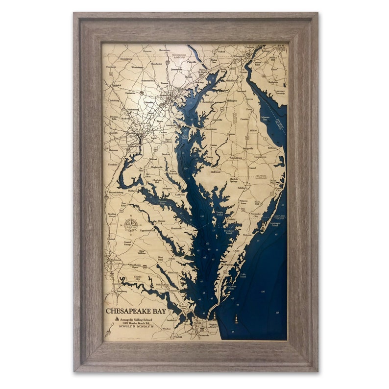 Sussex County Delaware Map Seaside Map Delaware Coast Etsy