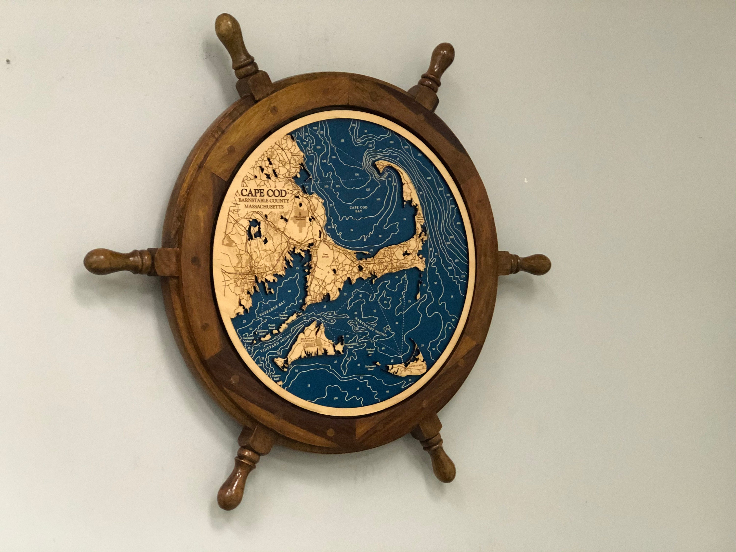Cape Cod Map Cape Cod 3D Map Cape Cod Wood Map 3D Wood Map | Etsy